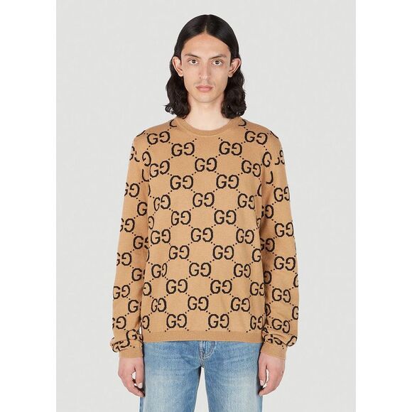 Gucci | Sweaters | Gucci Gg Jacquard Sweater | Poshmark